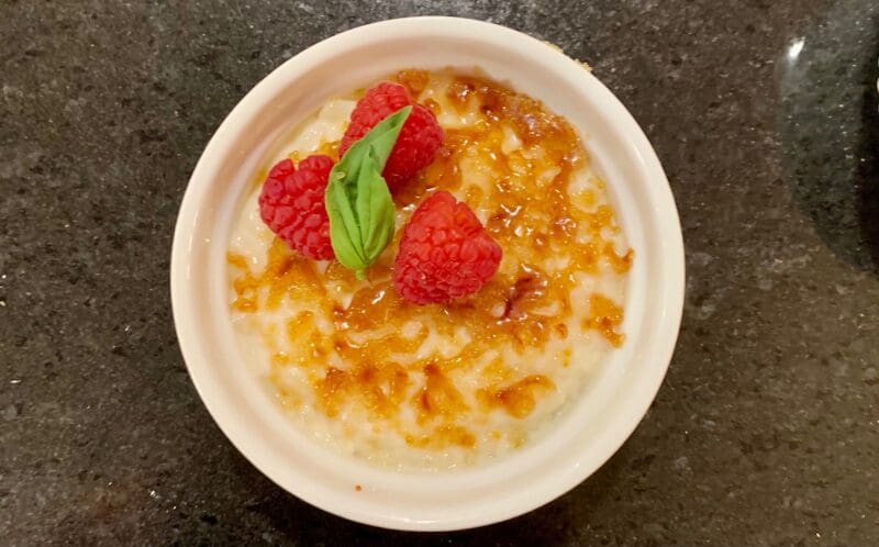 Coconut Rice Pudding Brulee - Cook Savor Celebrate