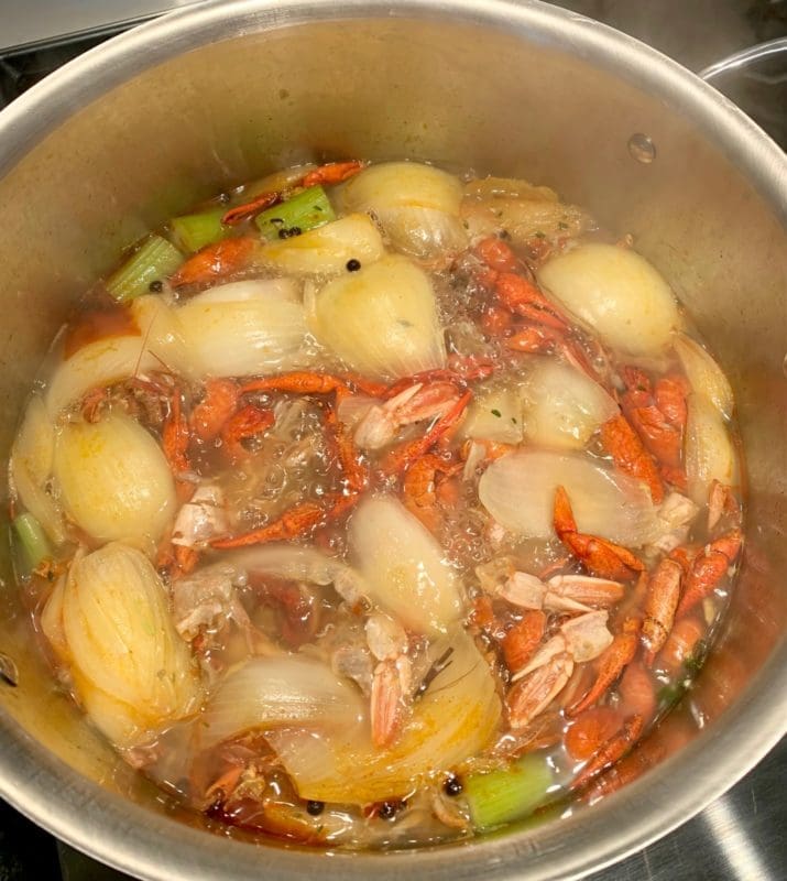Crawfish Stock - Cook Savor Celebrate