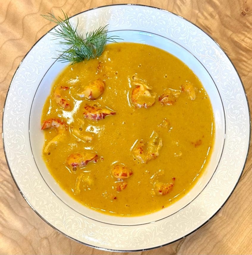 Saffron Crawfish Bisque - Cook Savor Celebrate