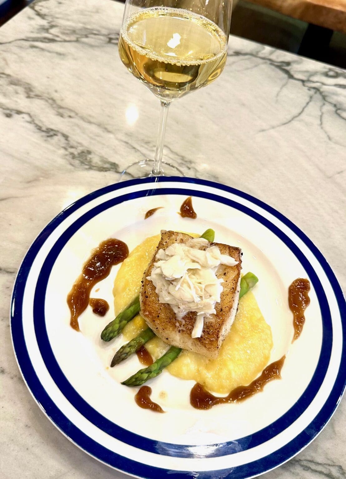 Chilean Sea Bass with Corn Soubise - Cook Savor Celebrate