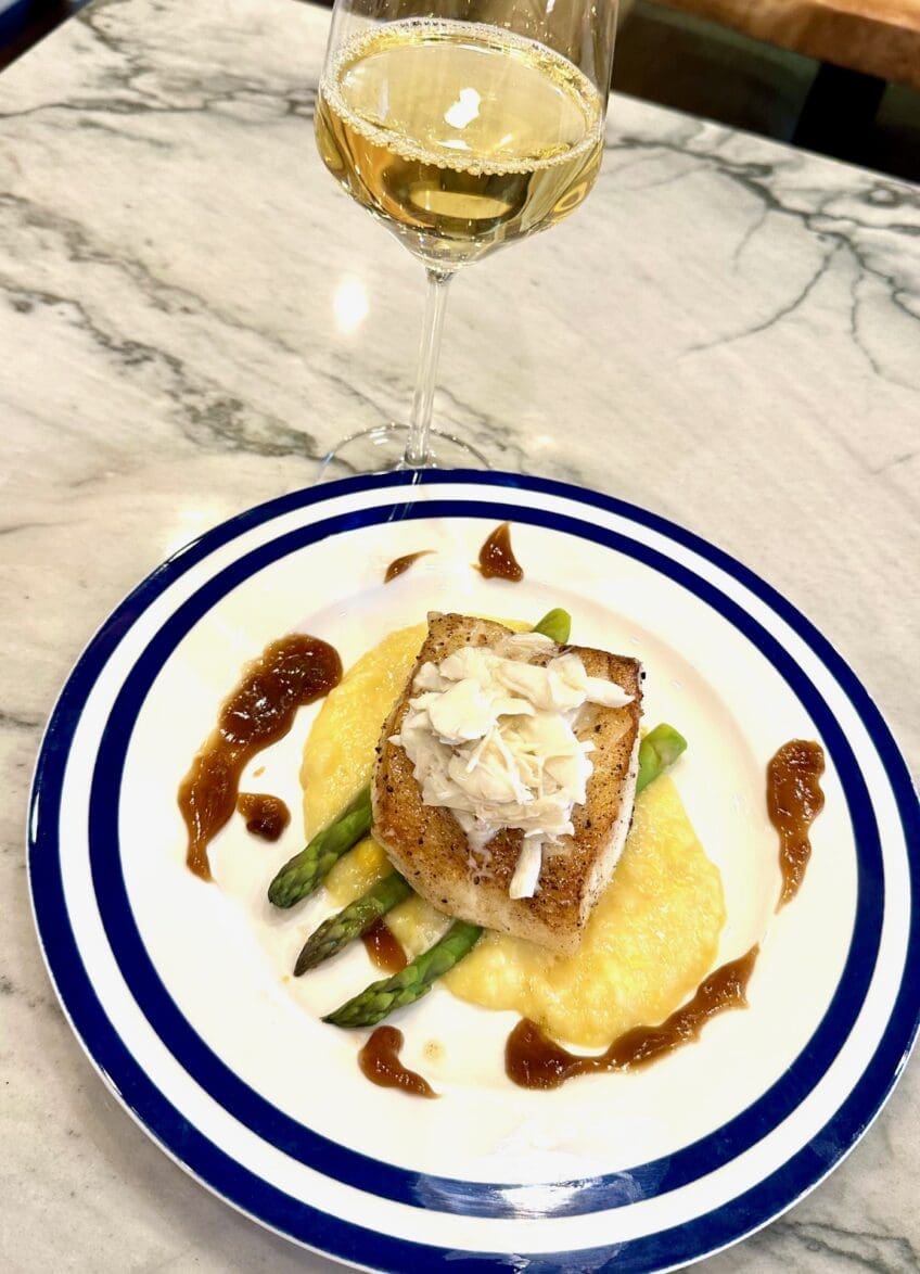 Chilean Sea Bass with Corn Soubise - Cook Savor Celebrate